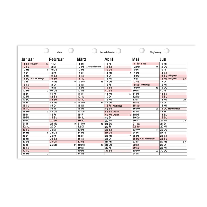 Kalender – ORG-Verlag Berlin