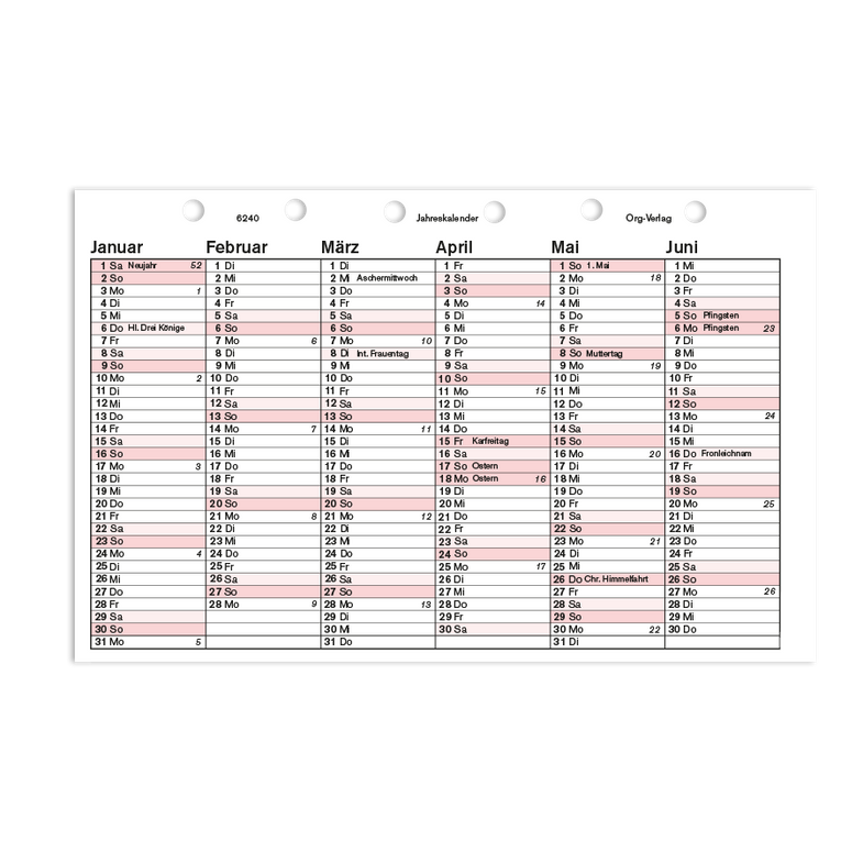 Kalender – ORG-Verlag Berlin
